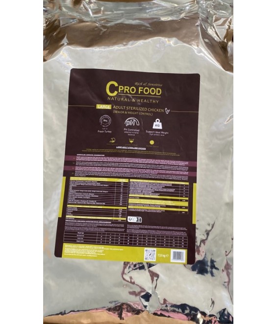 CAT - LARGE ADULT STERILIZED CHICKEN - 7,5KG